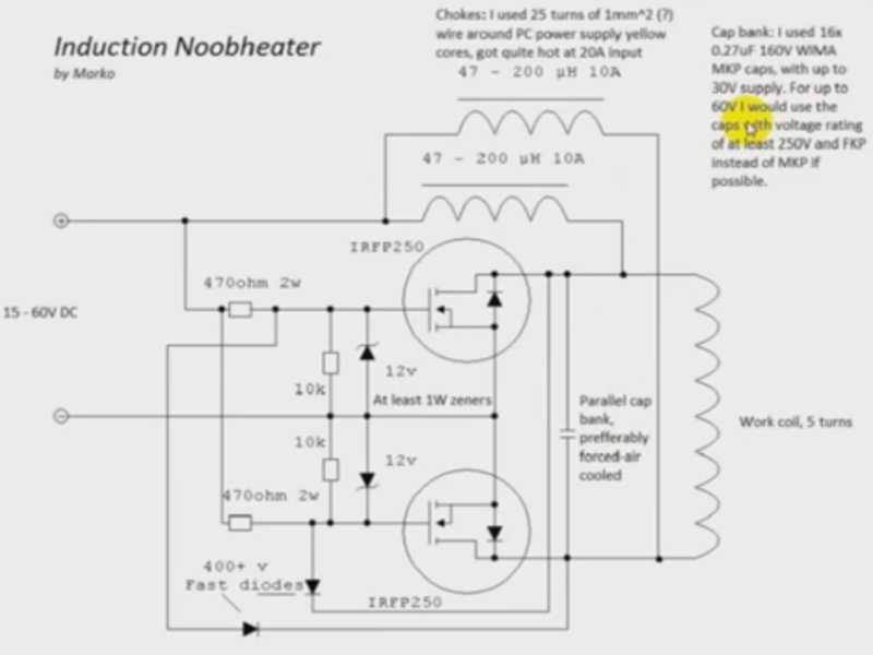 INDUCTION HEATING • Просмотр темы - Просто ZVS генератор.